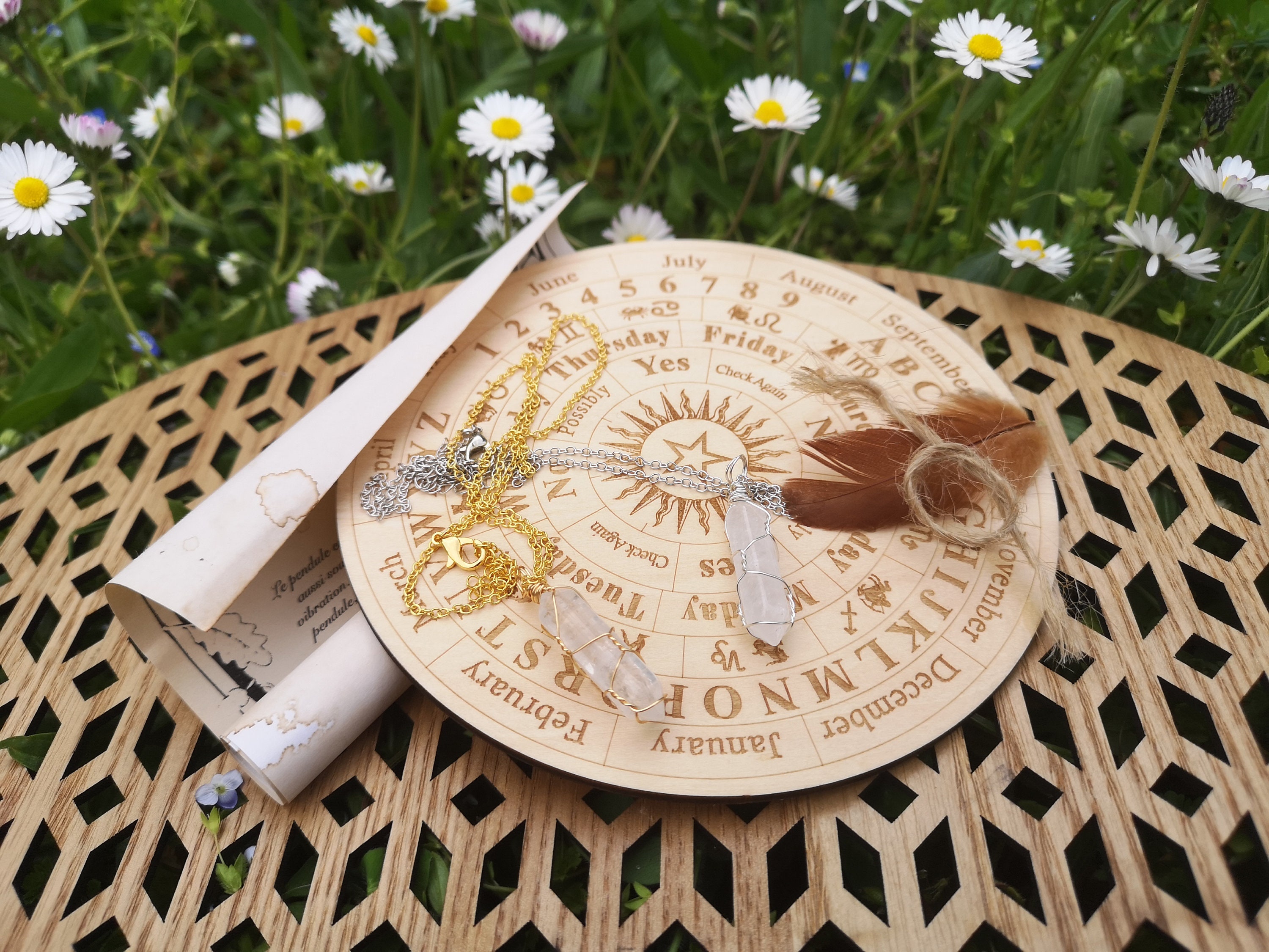 Pendulum / Dowsing Board Divination Witchcraft Divinatory Arts ...