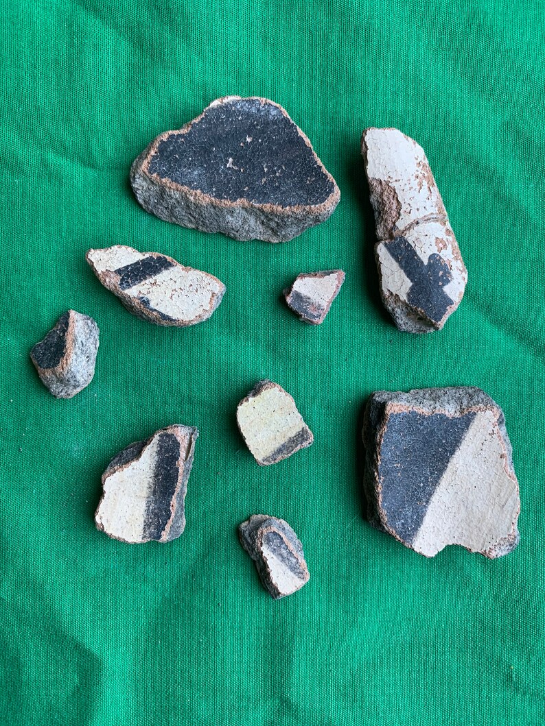 Prehistoric Pottery Shard Salado Pinto Polychrome Rare Black on ...