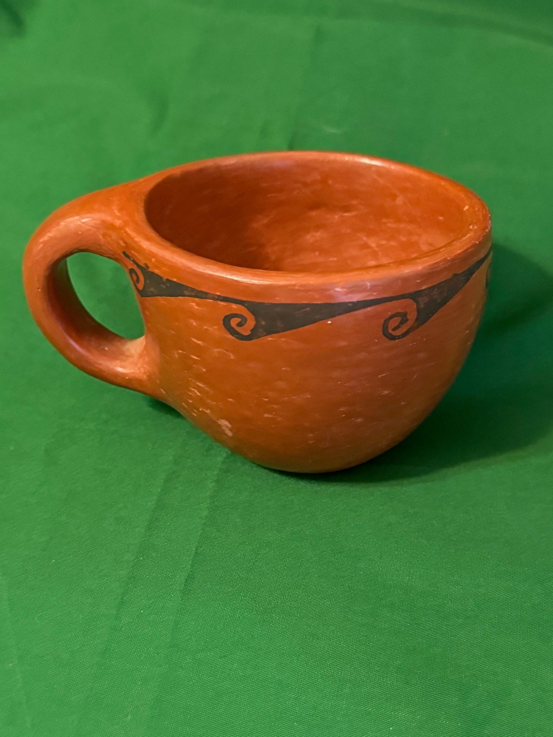 Vintage Native American Hopi Pueblo Sichomovi Black-on-red Cup by Anita ...