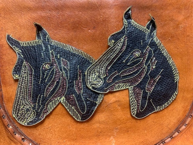 2 Large Horse Head Sequin Patches Embellishments - Etsy
