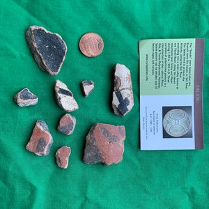 Prehistoric Pottery Shard Salado Pinto Polychrome Rare Black on ...