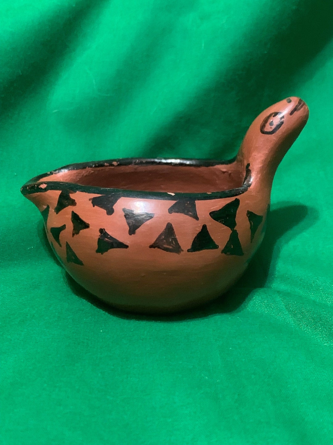 Native American Maricopa / Pee-posh Black-on-red Pottery Effigy by ...