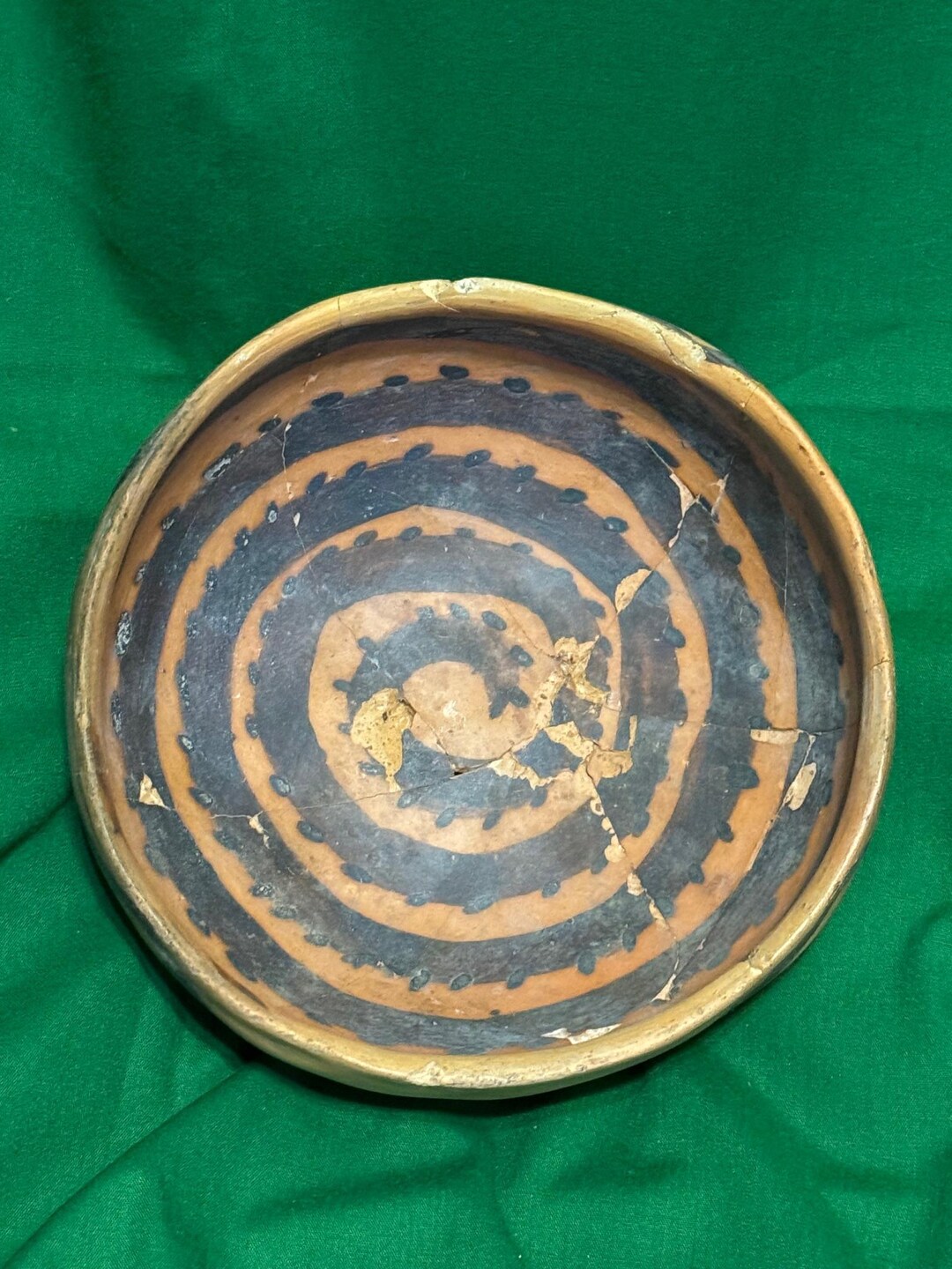 Prehistoric Ancestral Puebloan Anasazi Jeddito Black-on-orange Bowl ...
