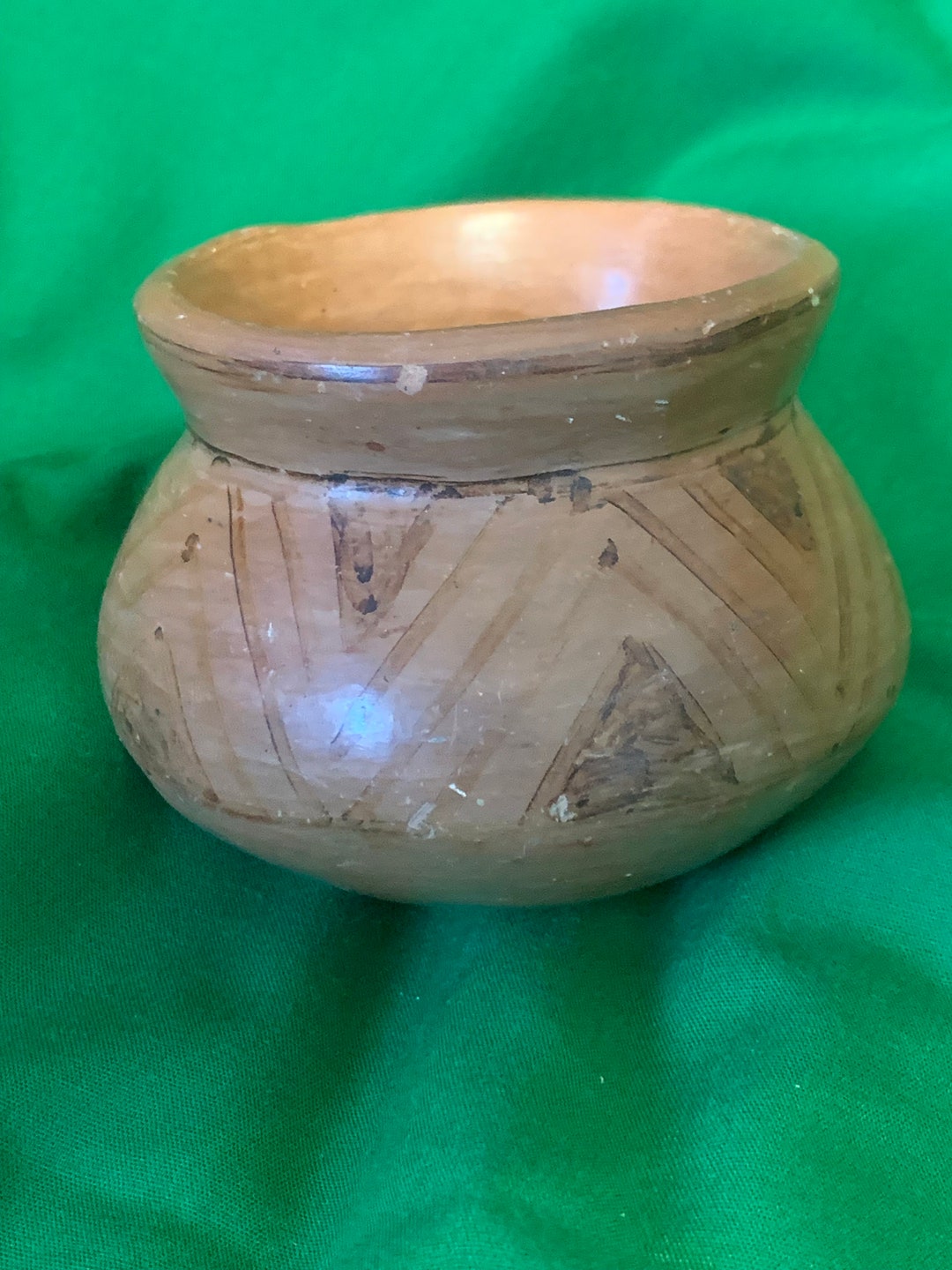 Vintage Maricopa Pottery Vase With Indented Bottom Arizona Native ...