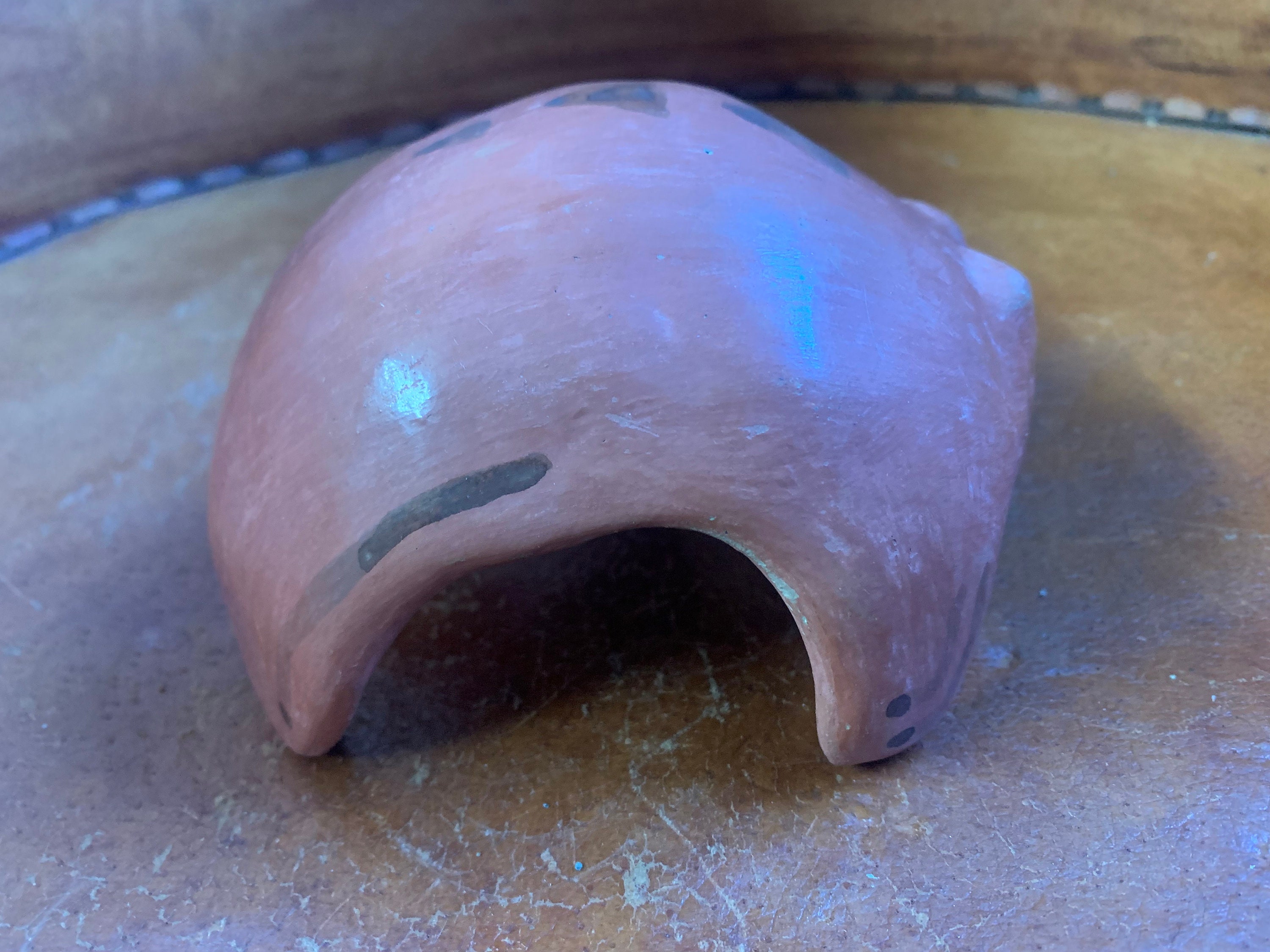 Vintage Native American Maricopa / Pee-posh Black-on-red Frog Effigy - Etsy