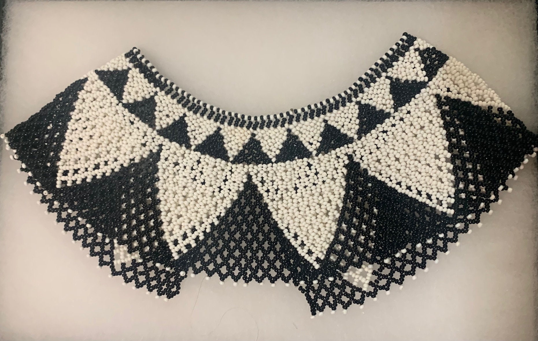 Native American Cocopah Beaded Collar Necklace - Etsy