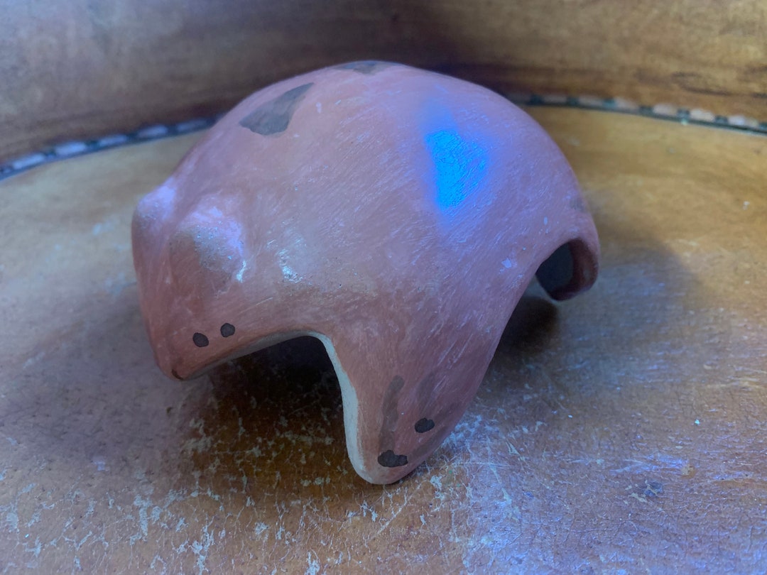 Vintage Native American Maricopa / Pee-posh Black-on-red Frog - Etsy