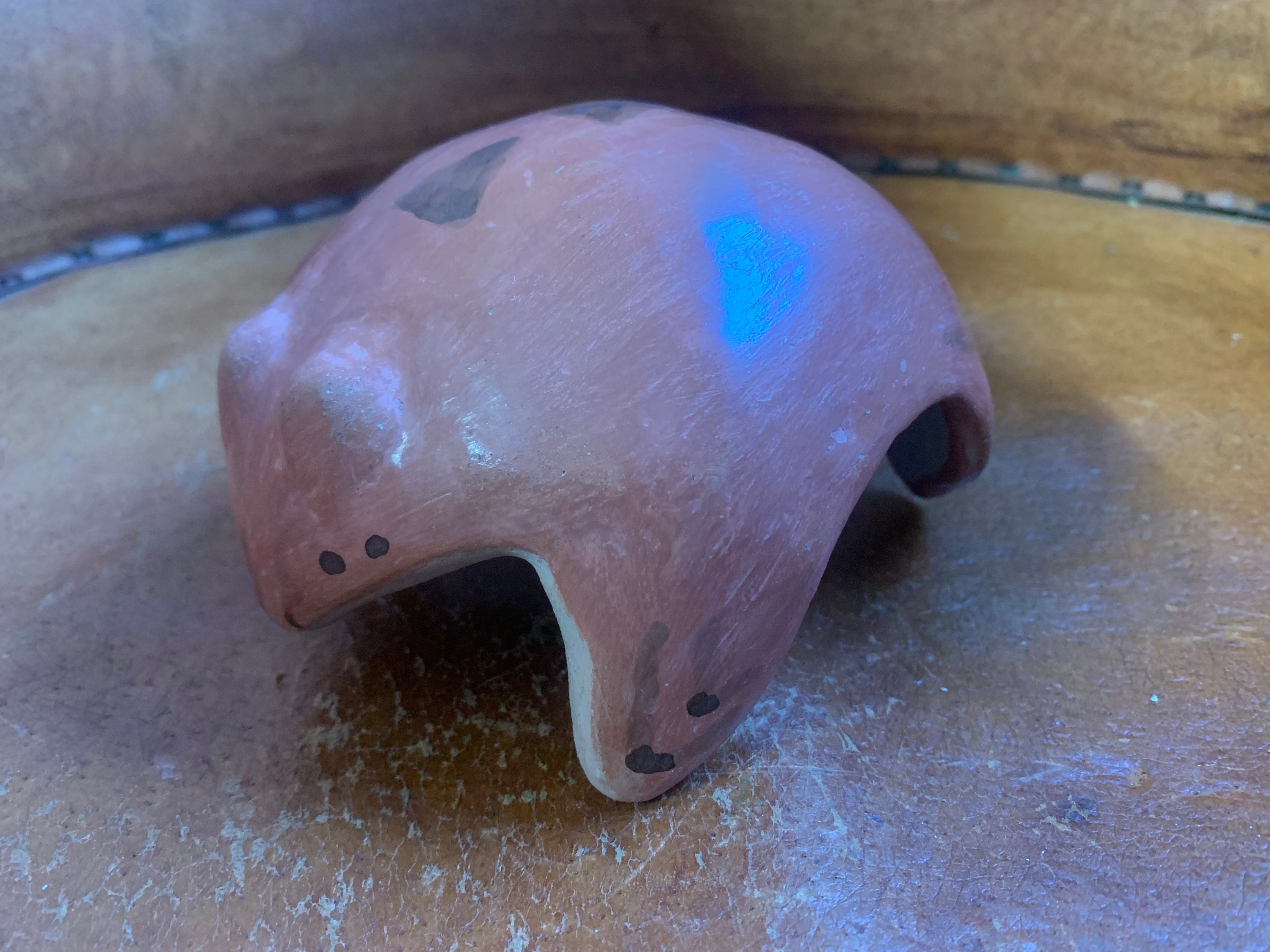 Vintage Native American Maricopa / Pee-posh Black-on-red Frog Effigy - Etsy