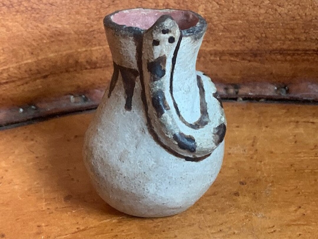 Native American Maricopa / Pee-posh Polychrome Snake Vessel - Etsy