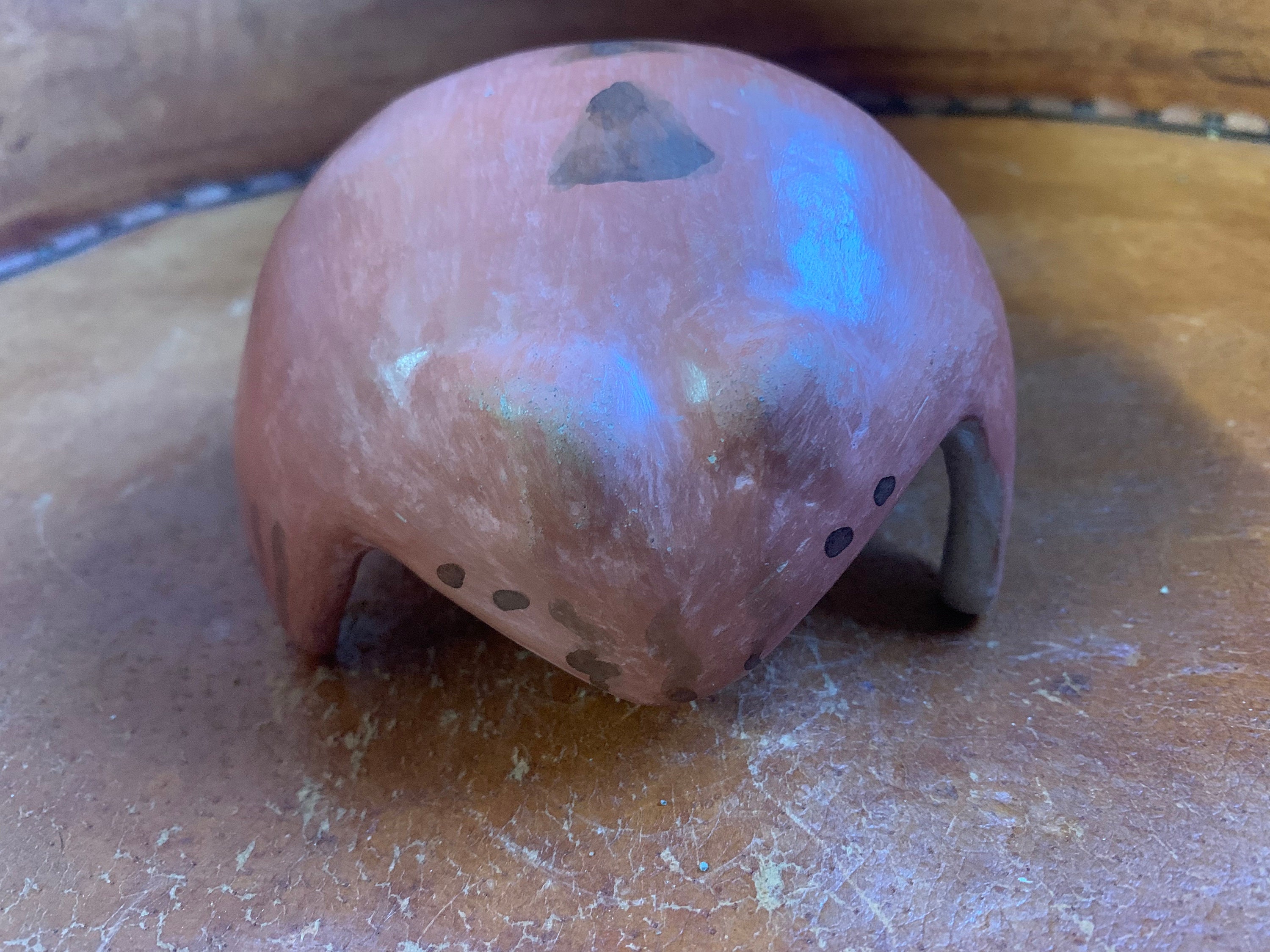 Vintage Native American Maricopa / Pee-posh Black-on-red Frog Effigy - Etsy