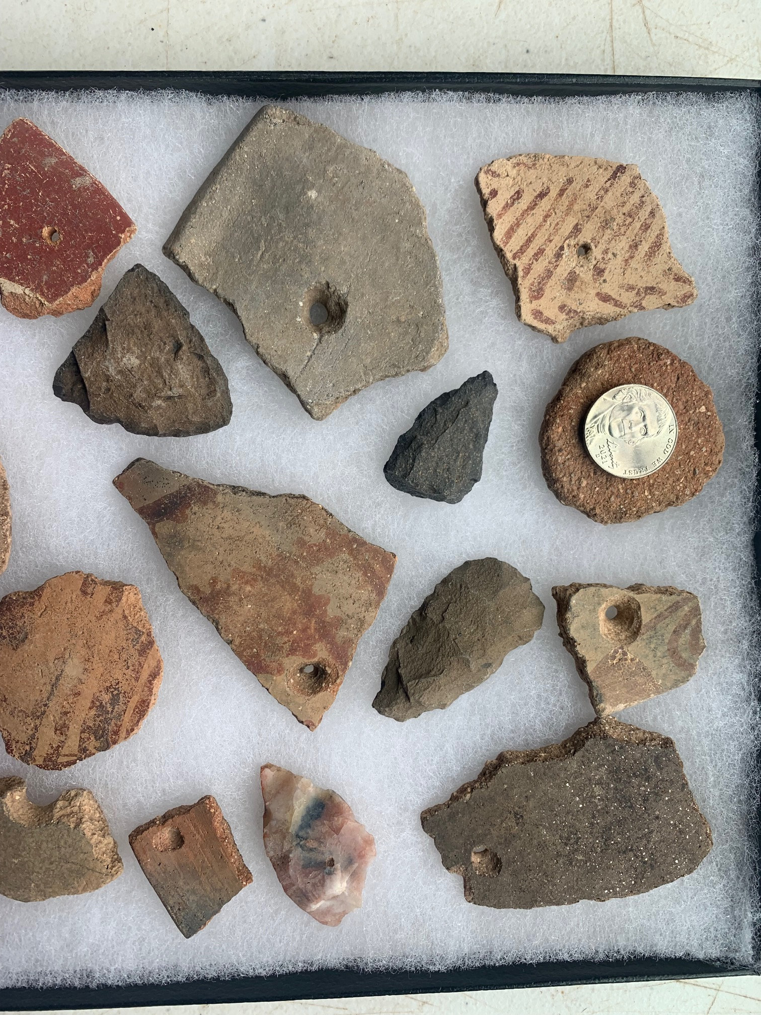 Prehistoric Native American Pottery Shard & Stone Artifacts - Etsy