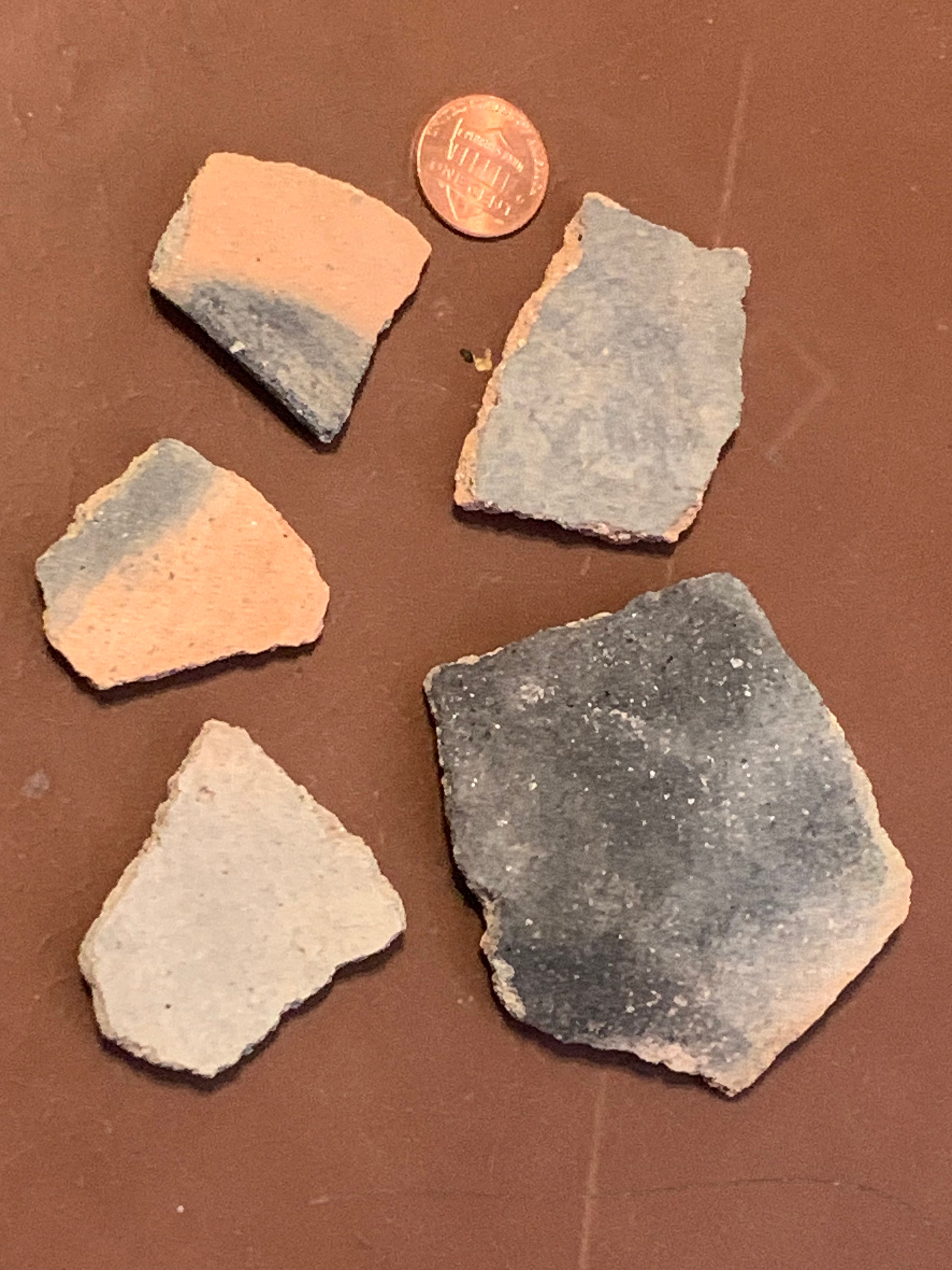 5 Prehistoric Hohokam Rincon Phase Native American Pottery Shards
