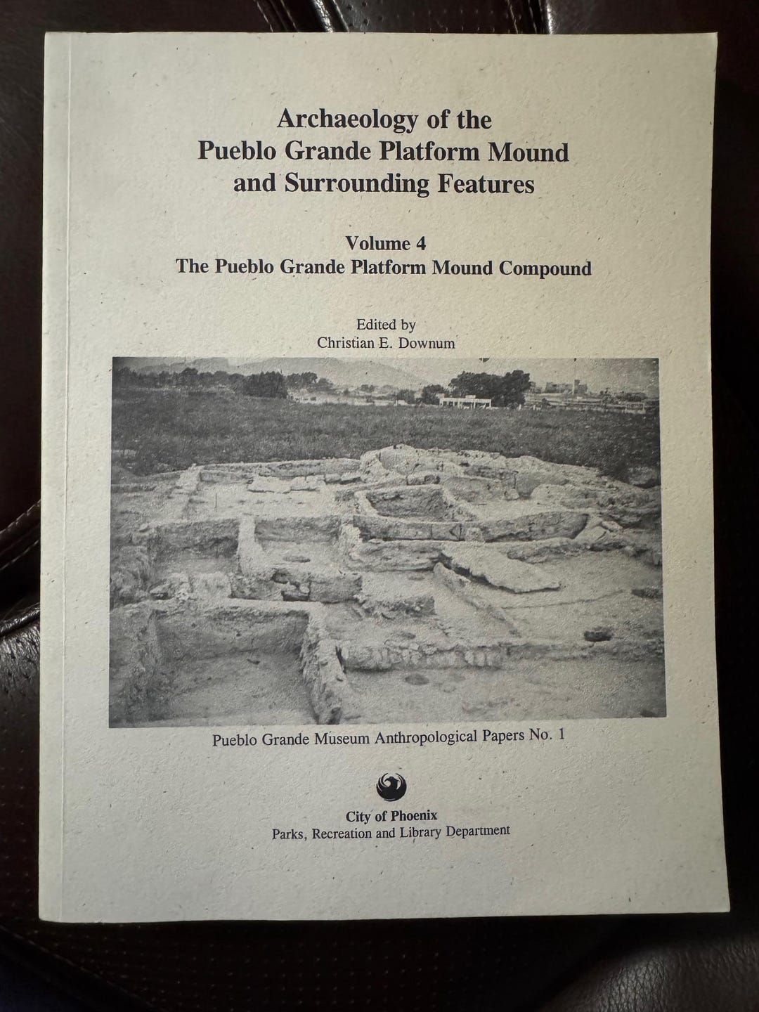 Pueblo Grande Platform Mound Surrounding Features Vol 4 Hohokam Ruins ...