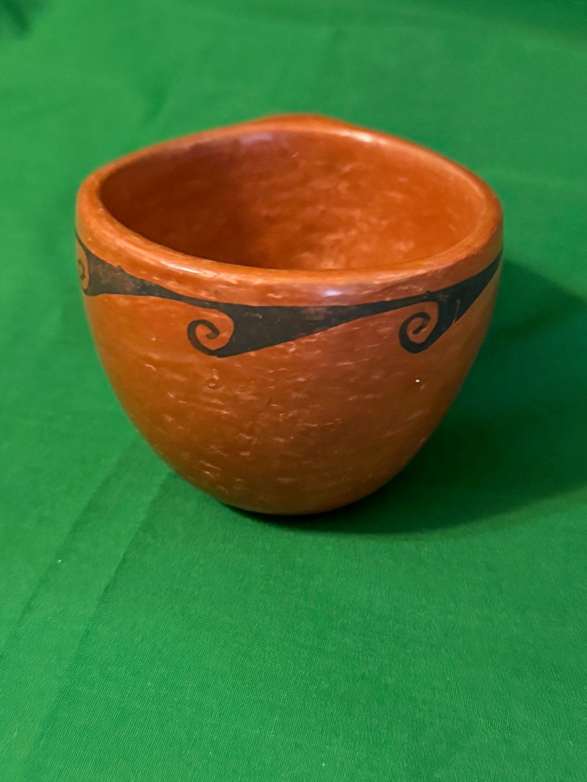Vintage Native American Hopi Pueblo Sichomovi Black-on-red Cup by Anita ...