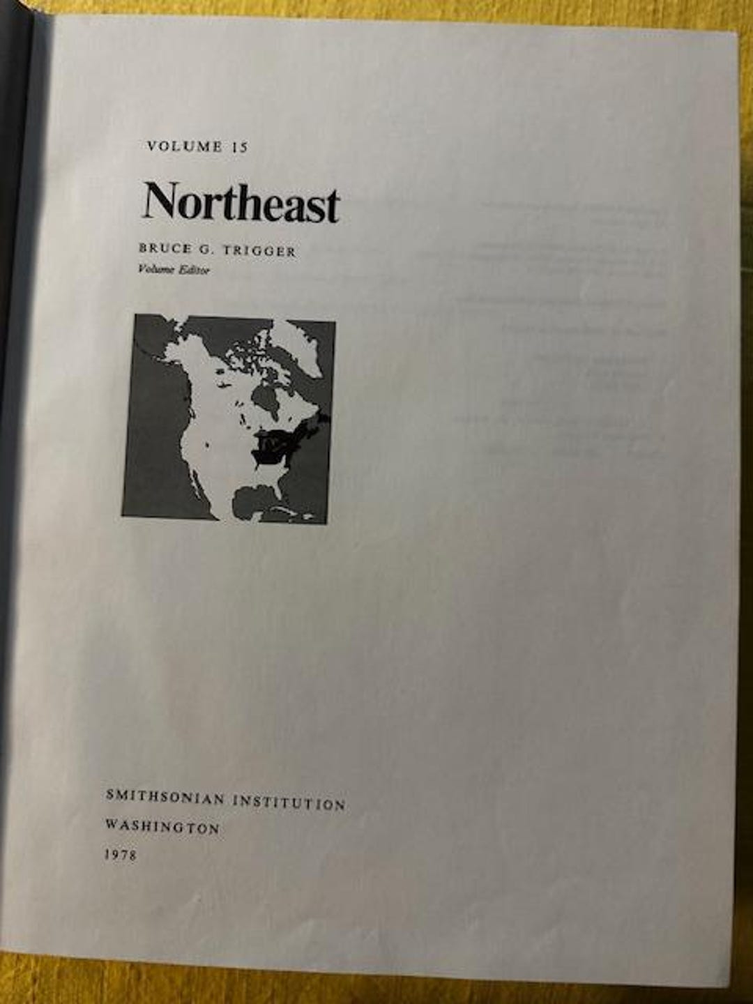 Handbook of North American Indians - Vol 15 - Northeast- Publication - Etsy