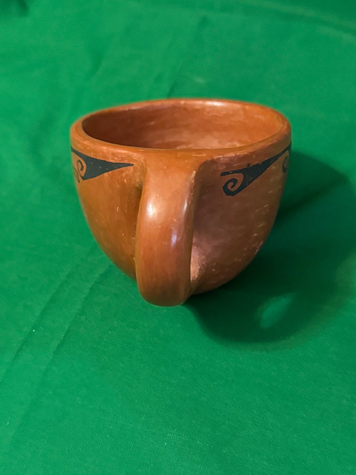 Vintage Native American Hopi Pueblo Sichomovi Black-on-red Cup by Anita ...