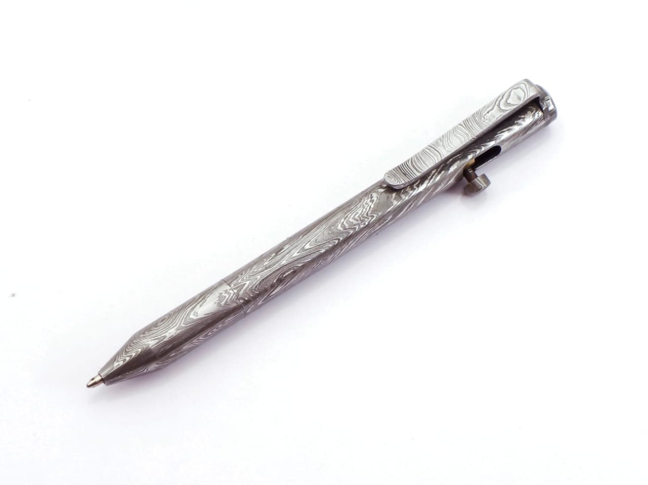Art Work Custom Hand Forged Damascus Steel Ballpoint Pen Including Gift ...