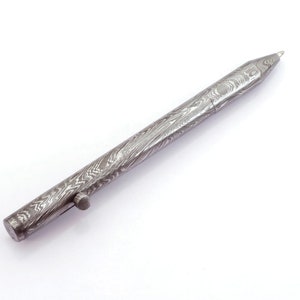 Art Work Custom Hand Forged Damascus Steel Ballpoint Pen Including Gift ...