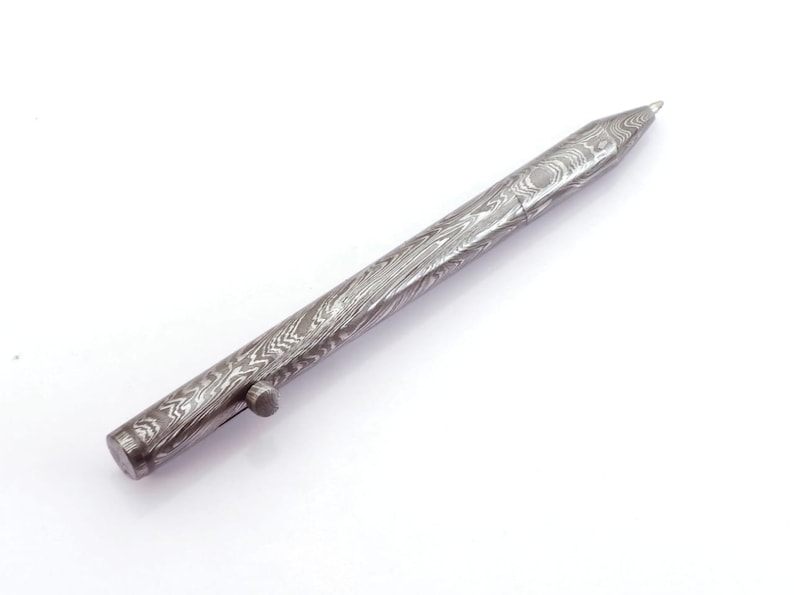 Art Work Custom Hand Forged Damascus Steel Ballpoint Pen Including Gift ...