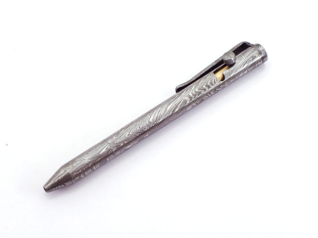 Art Work Custom Hand Forged Damascus Steel Ballpoint Pen Including Gift ...