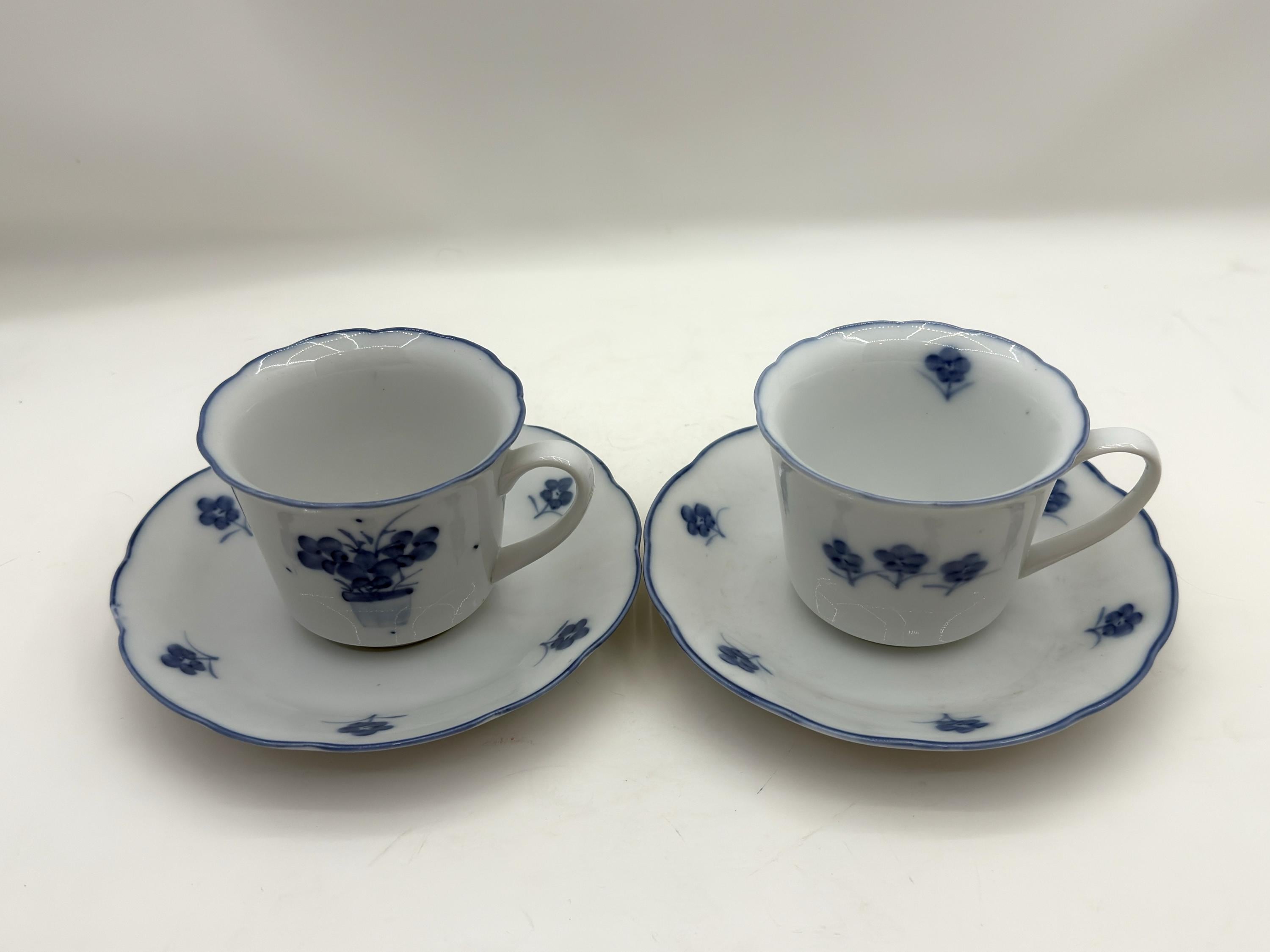 Vintage BIA Cordon Bleu Plate: Hand-painted Blue Floral Cottagecore ...