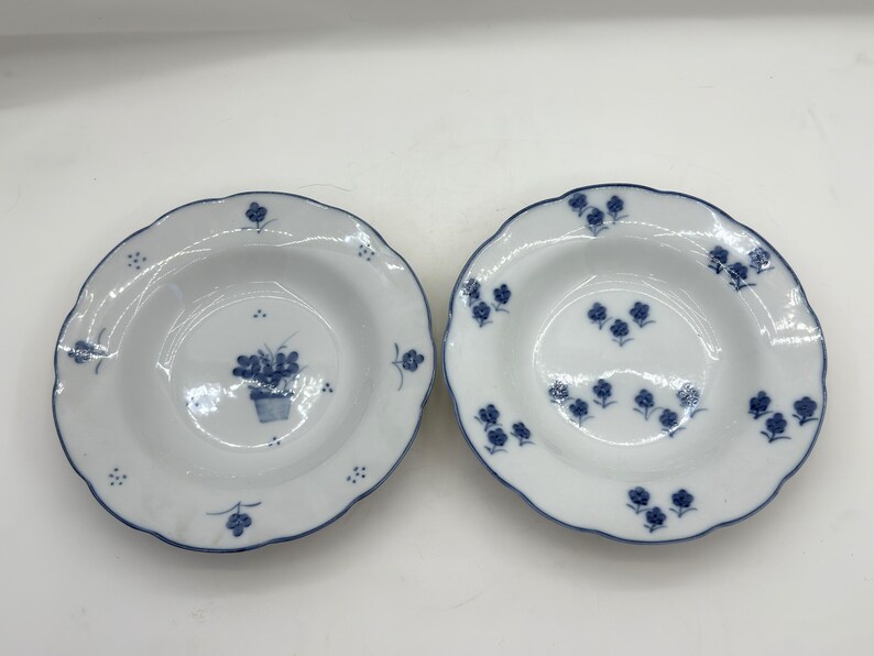 Vintage BIA Cordon Bleu Plate: Hand-painted Blue Floral Cottagecore ...