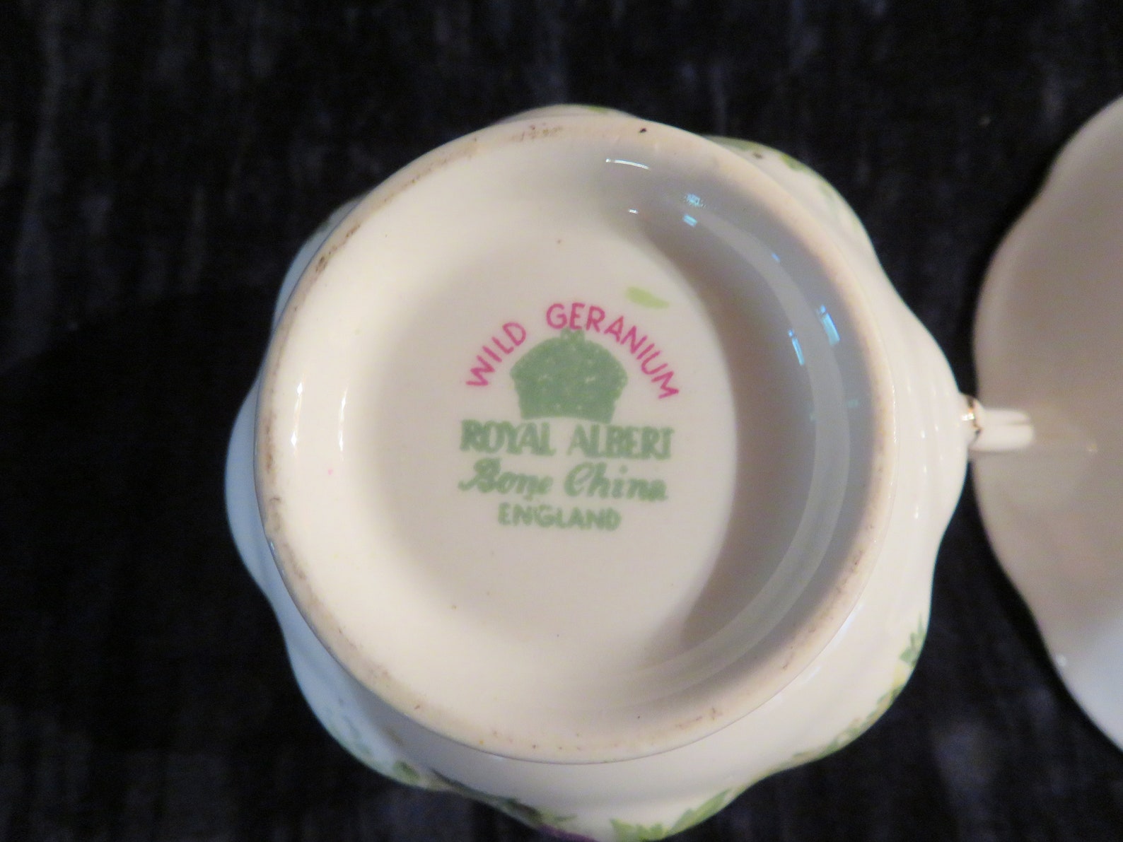 Vintage Wild Geranium, Royal Albert, Made in England, Bone China, Tea ...