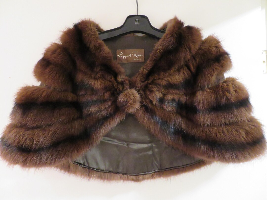 Vintage Leppert Roos, Stunning, Stole, Cape, Fur Shawl, Beautiful ...