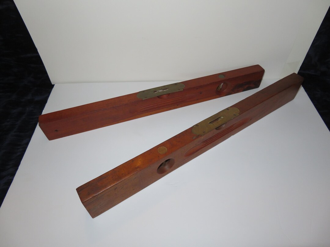 Antique 24 Inch Levels X 2, Henry Disston and Sons, Keystone Tool Works ...