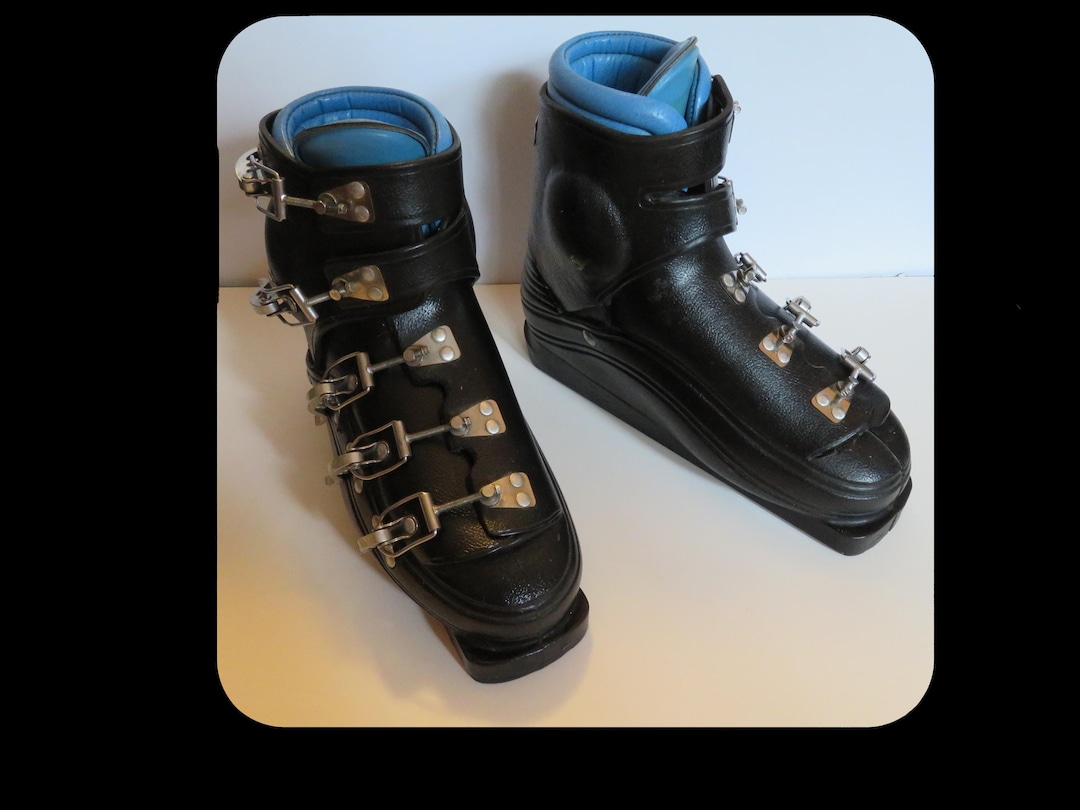 Vintage, 1969 to 1970 Season, Lange Ski Boots, Size 6.5 W, 18162, Black ...