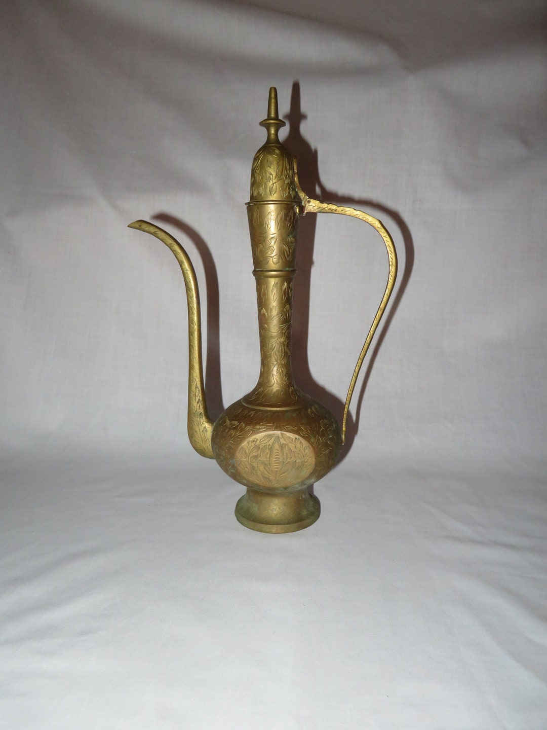 Vintage Brass Tea Pot, Tall , Aladdin Style Lamp, From the 1970s - Etsy