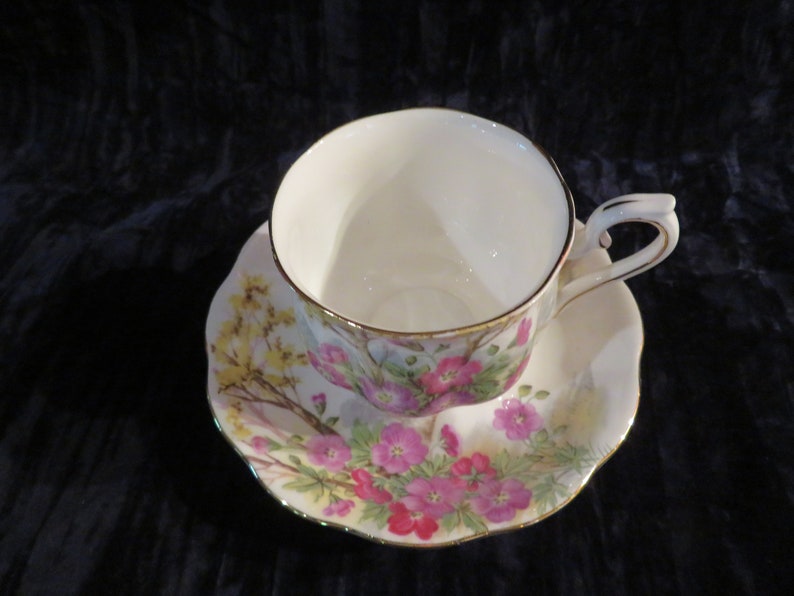Vintage Wild Geranium, Royal Albert, Made in England, Bone China, Tea ...