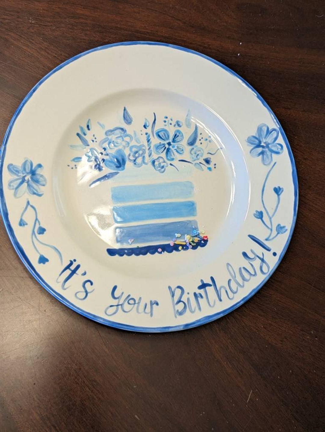 Birthday Plate Custom Ceramic Plate - Etsy