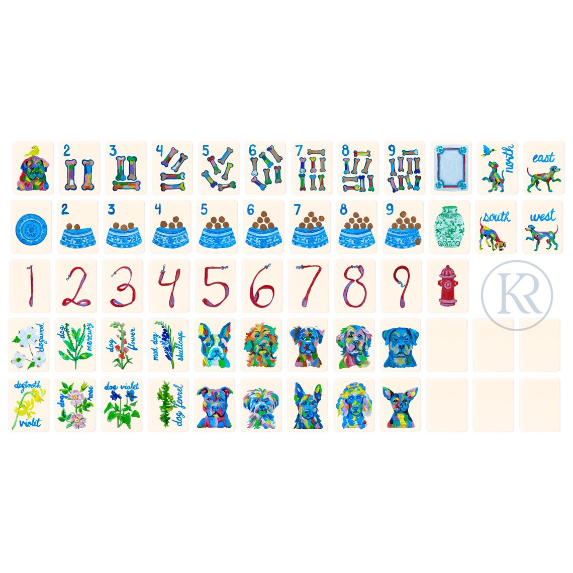 Dog Rescue Mahjong Set - Etsy