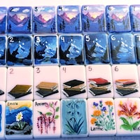 Custom American Mahjong Set 166 Pc Tiles, Personalized Art Backs From ...