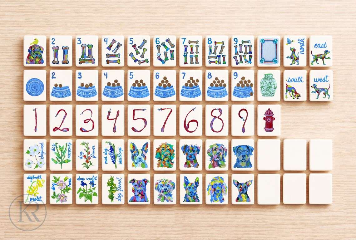 Dog Rescue Mahjong Set - Etsy