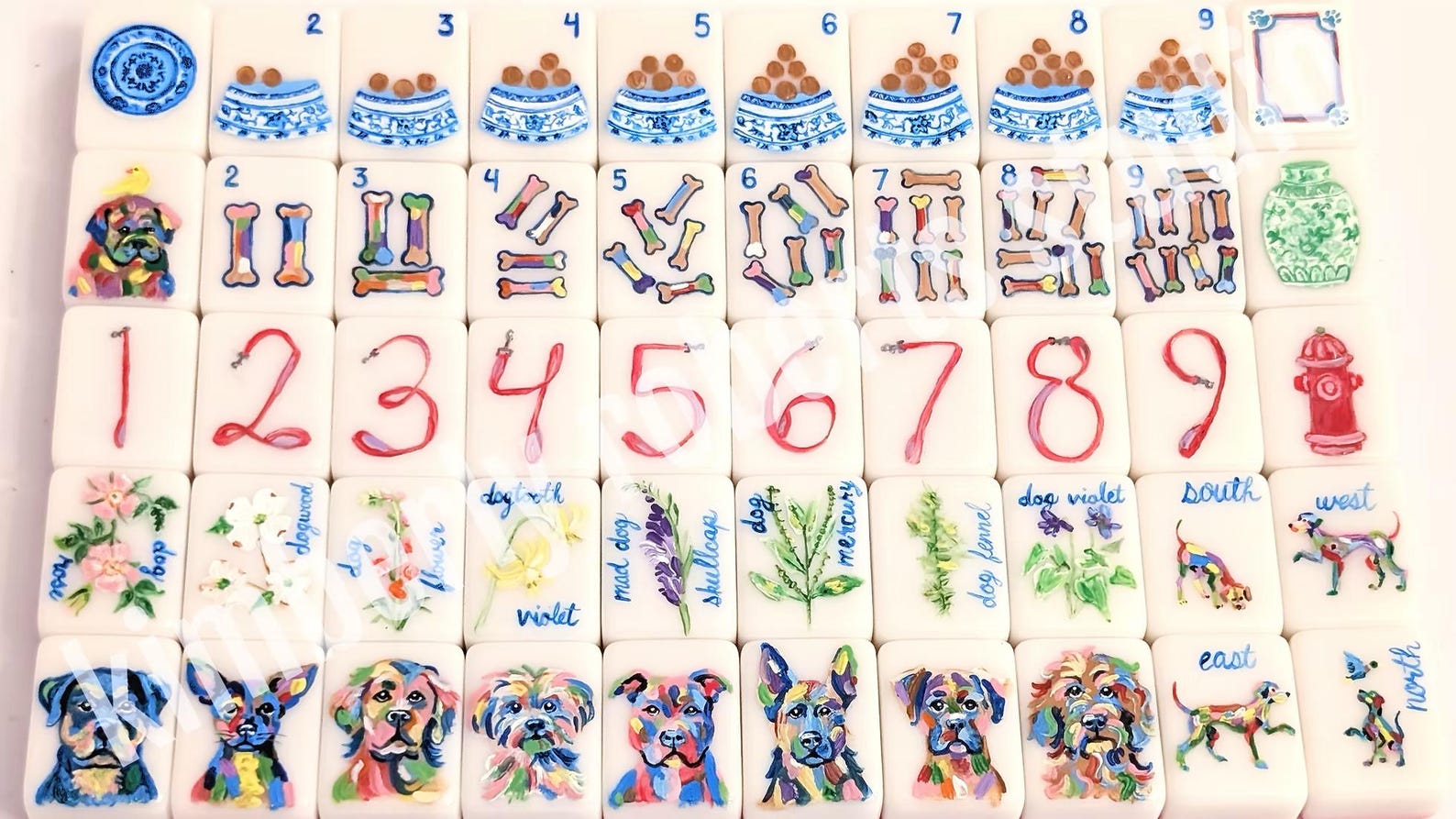 Dog Rescue Mahjong Set - Etsy