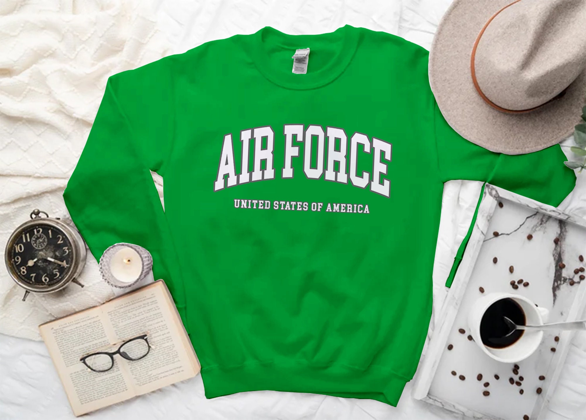US Air Force Sweatshirt Air Force Sweater Army Crewneck US | Etsy