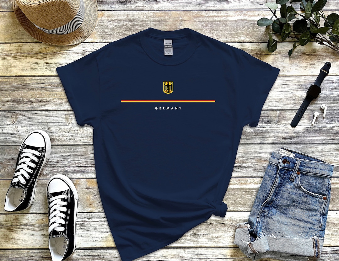 Germany Shirt, Country Logo With Flag Deutschland Tshirt, Coat of Arms ...