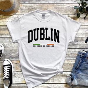 Dublin Shirt, College Style Dublin Ireland Tshirt, Dublin Tee Shirt ...