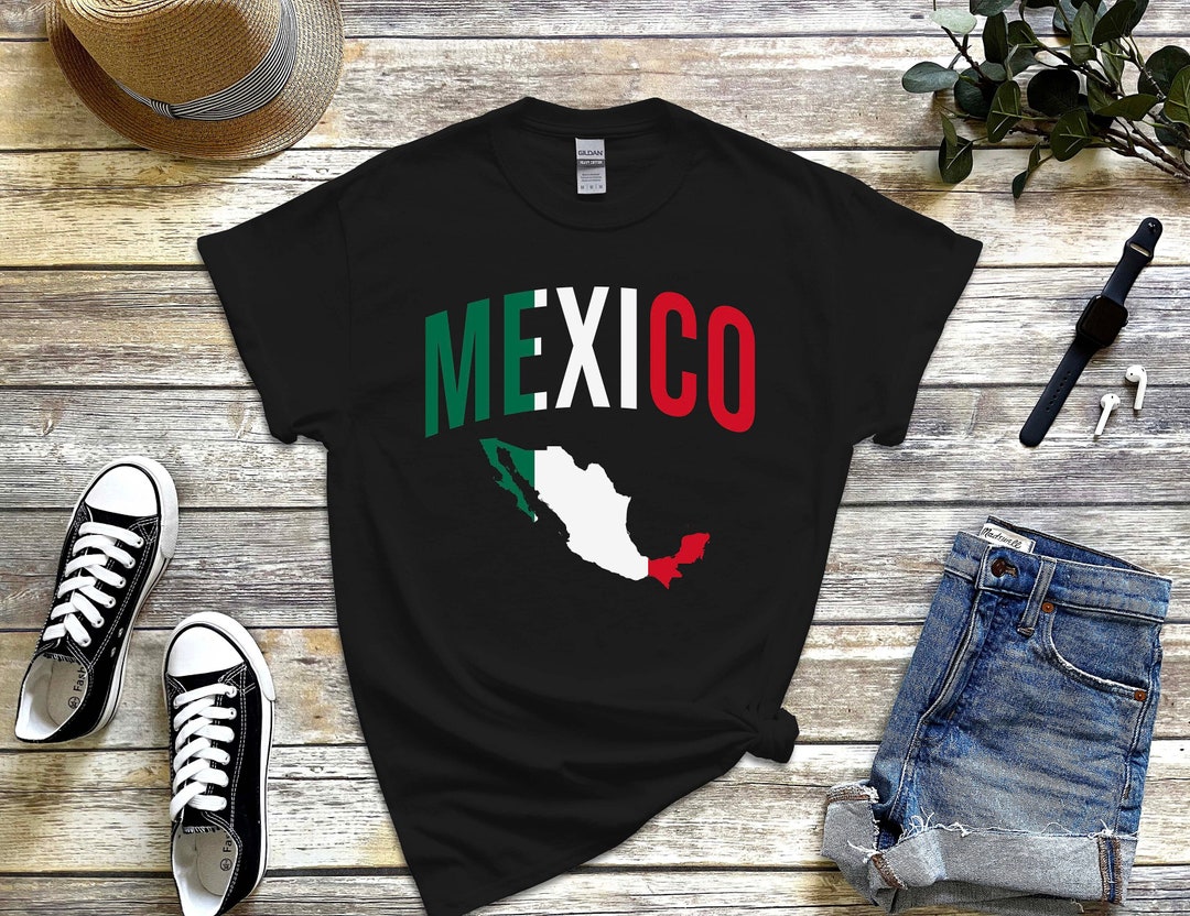 Mexico Shirt, Cool Cozy México Tshirt, Mexico Tee With Map Flag - Etsy