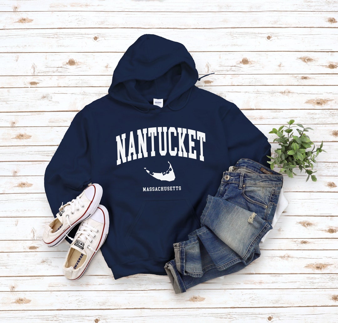 Nantucket Hoodie Sweatshirt, Comfort Nantucket Island Sweater ...