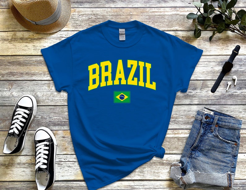 Brazil Shirt, Cool Comfort Brasil Tshirt, South America Capital Country ...