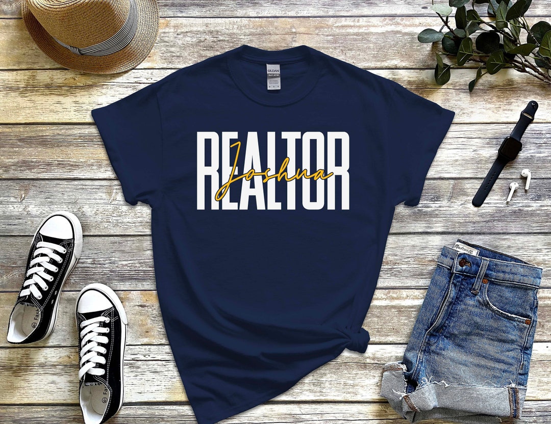 Custom Realtor Shirt, Cozy Personalized Realtor Tshirt, Real Estate ...