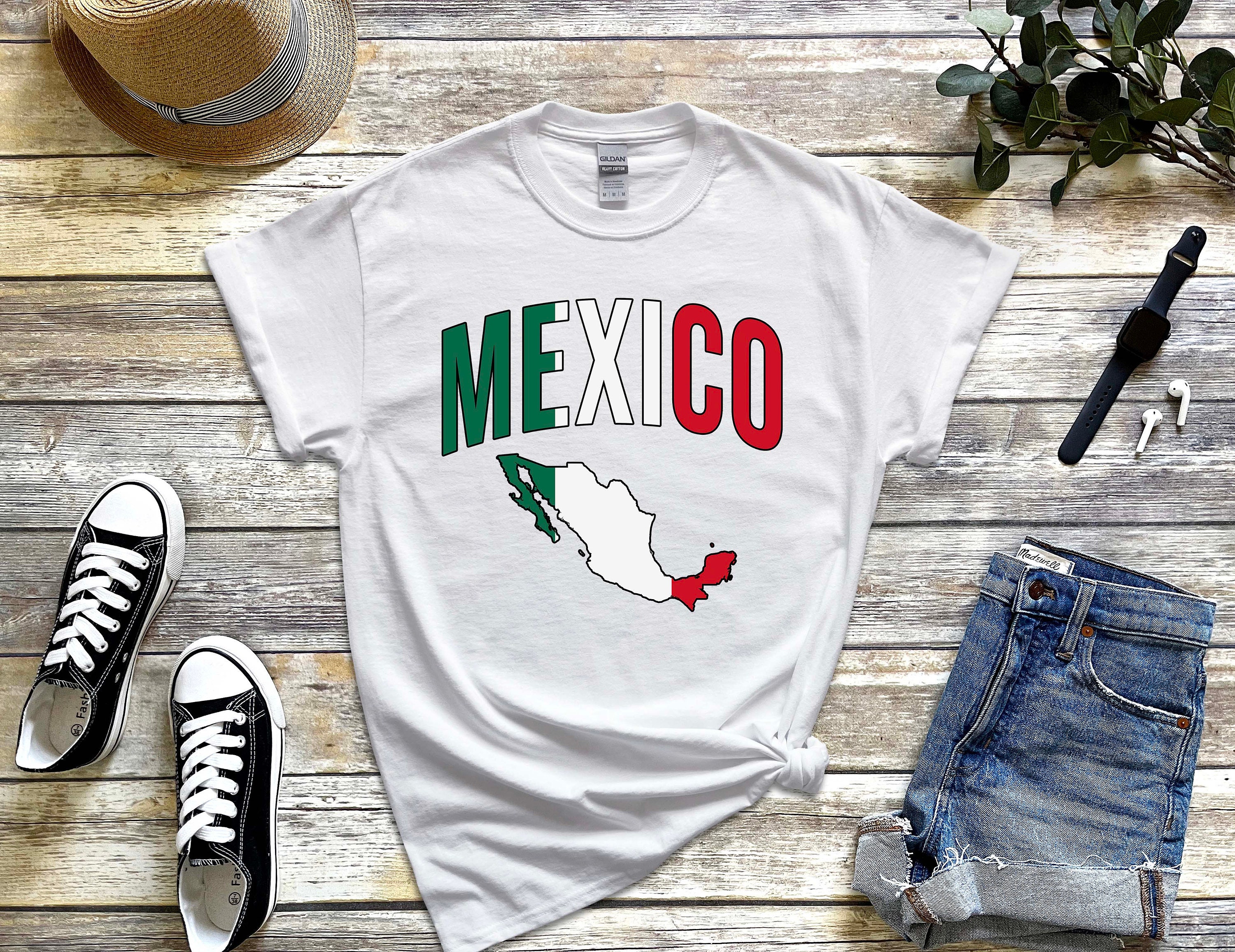Mexico Shirt, Cool Cozy México Tshirt, Mexico Tee With Map Flag - Etsy