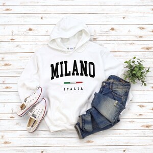 Milano Hoodie Sweater, Cool Comfort Milan Sweatshirt, the City of ...