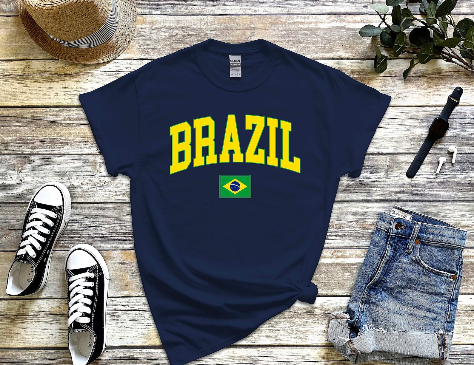 Brazil Shirt, Cool Comfort Brasil Tshirt, South America Capital Country ...