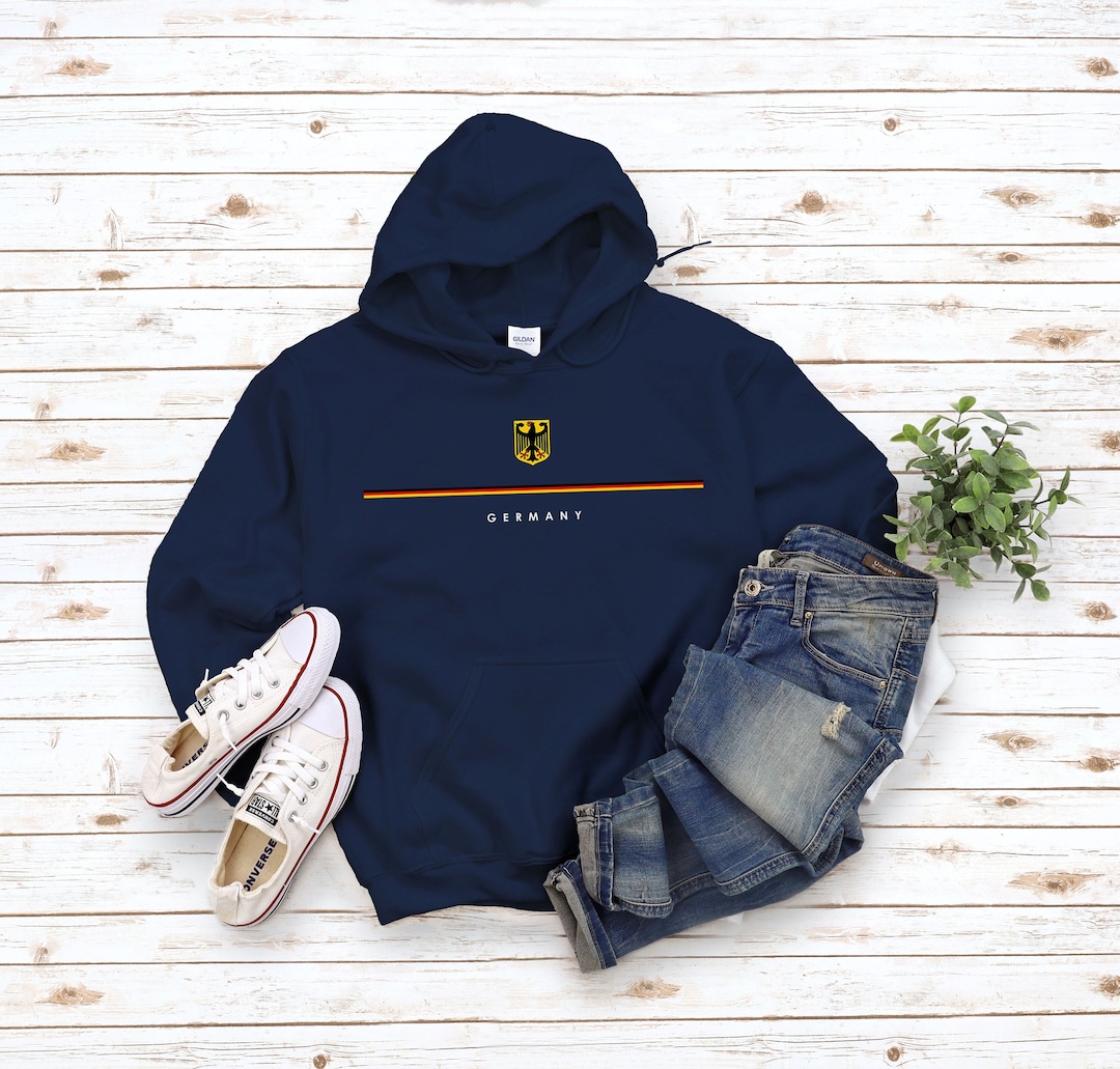 Germany Hoodie, Country Logo With Flag Deutschland Sweatshirt, Coat of ...