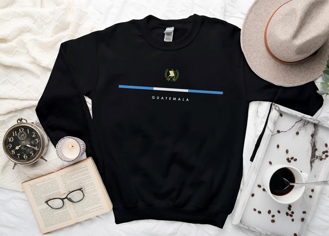 Guatemala Sweatshirt, Country Logo With Flag Sweater, Cool Comfort Coat ...