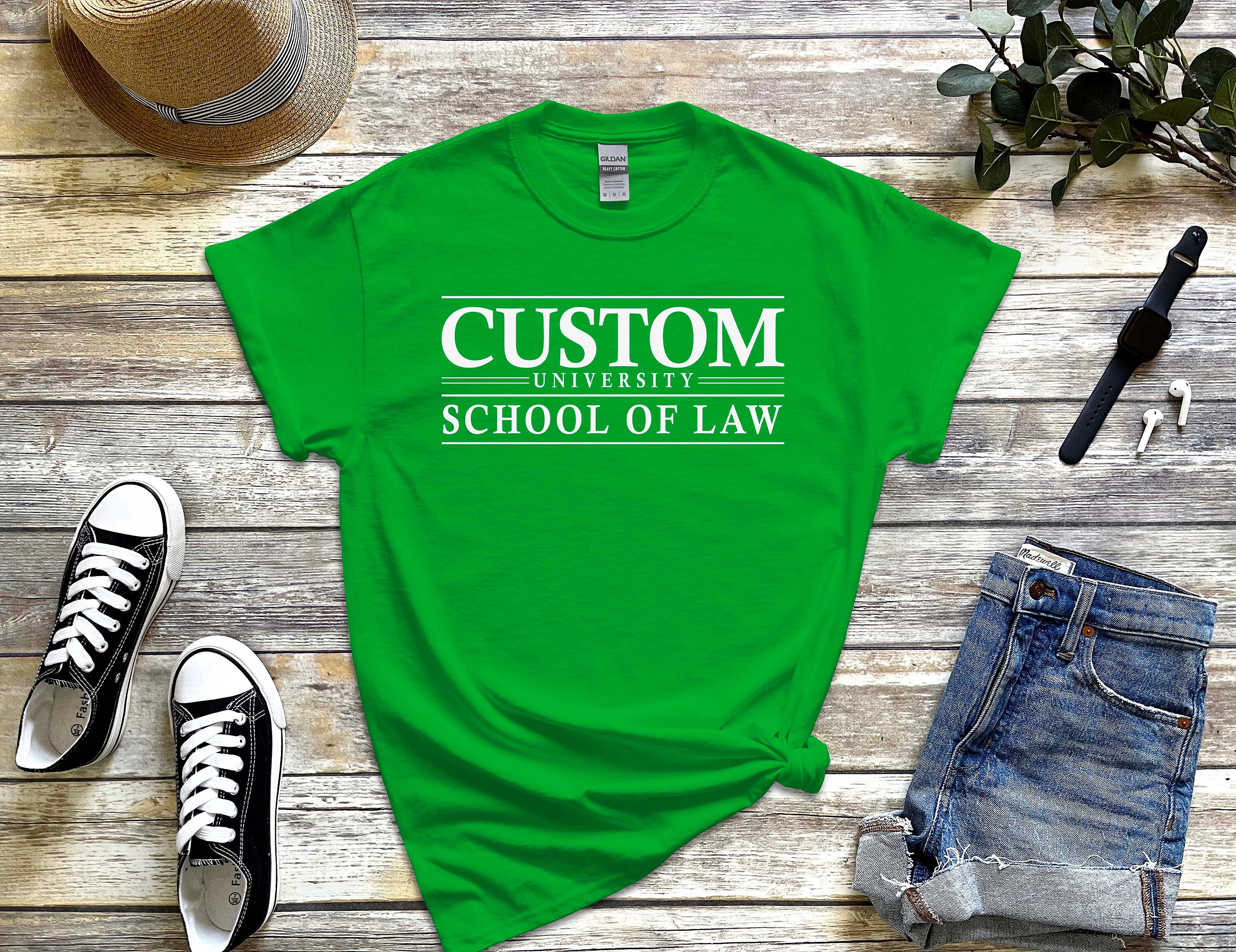 Customized School of Law Tshirt, Custom Law School Tee Shirt ...